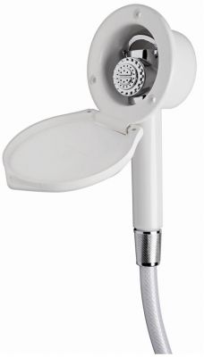 Dusche MIZAR und Einbaugehäuse Elegant aus Kunstst