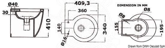 BLUE WAVE VACUUM WC Modell SLIM