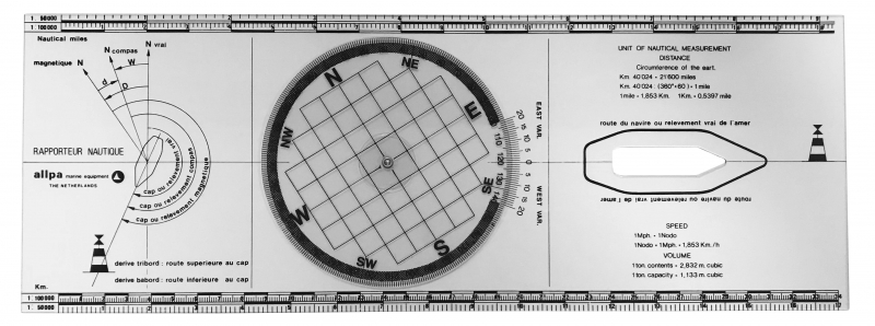 Breton Plotter Kurs-Lineal aus Plexiglas